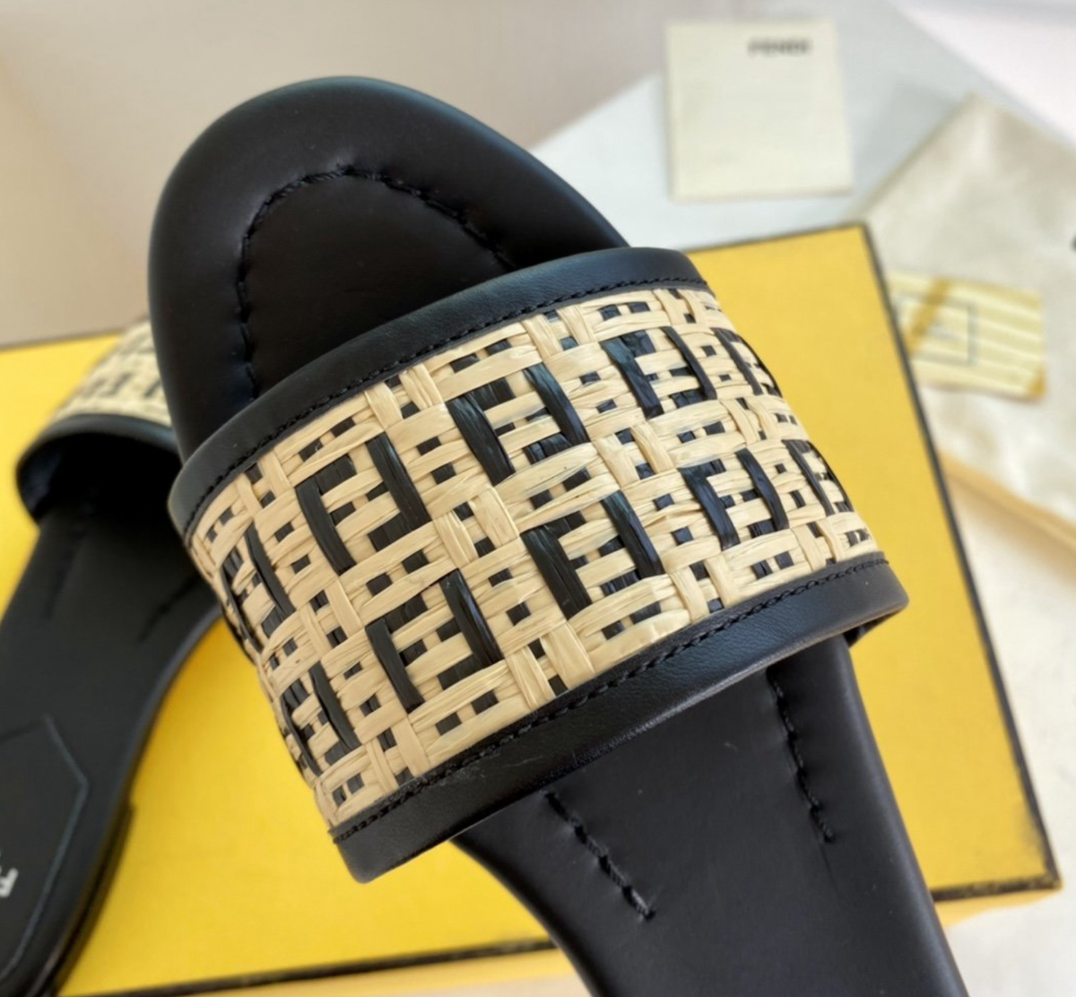 Rattan Slides – WONKA LUXURY